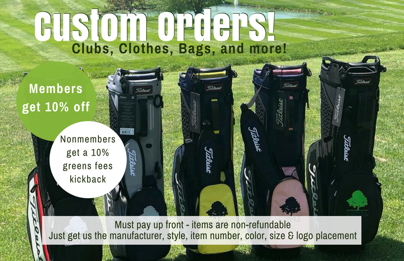 Copake Country Club - Custom Orders
